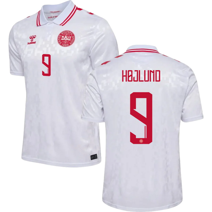 Denmark HOJLUND 9 Away Jersey 2024 - KICKOFFSHOPPER